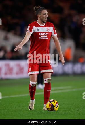 Luke Ayling of Middlesbrough during the Sky Bet Championship match ...