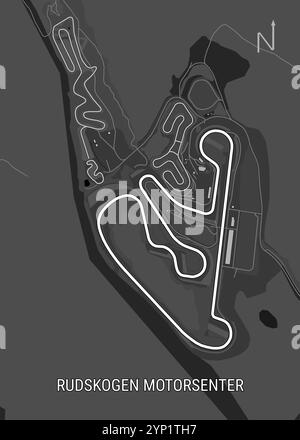 The image depicts a detailed track map of Motor Park Romania, a race ...