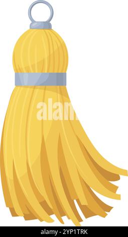 Tassel cartoon icon. Female bag leather accessory isolated on white ...