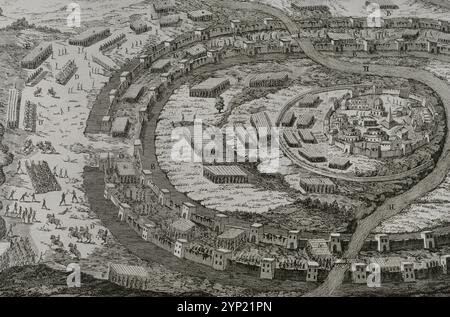 Gallic Wars (58 BC-51 BC). Siege of Alesia, 52 BC. The climactic ...