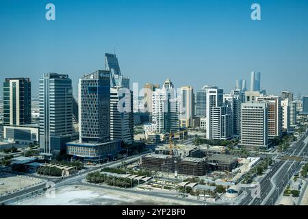 Aerial view Newly Develop Lusail City Skyline Qatar Stock Photo - Alamy