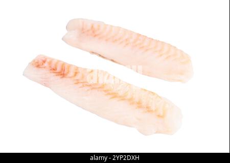 Loin cod fish fillets, ready for cooking raw Boneless whitefish meat ...