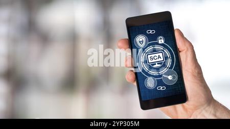 Smartphone screen displaying a sca concept Stock Photo - Alamy