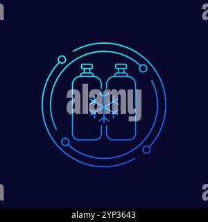 freon gas tanks line icon Stock Vector Image & Art - Alamy