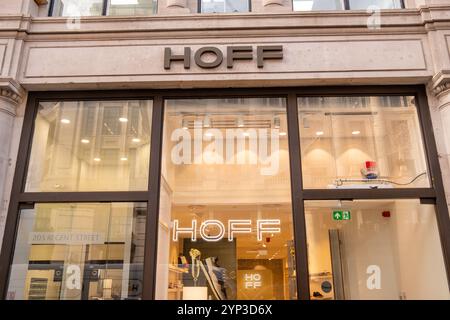 LONDON- NOVEMBER 25, 2024: Hoff shop on Regent Street. High end shoe brand retailer Stock Photo ...
