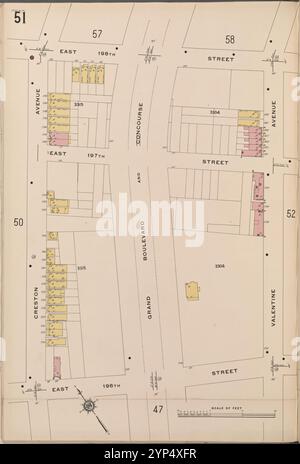 Bronx, V. 14, Plate No. 51 [Map bounded by Aldus St., Bronx River ...