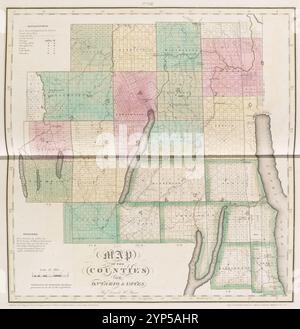 Map of the counties of Ontario & Yates 1829 - 1839. Cartographic ...