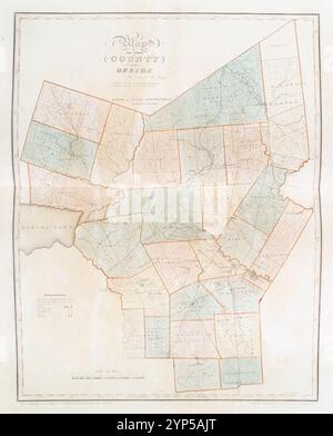 Map of the county of Oneida by Burr, David H., 1803-1875 Stock Photo ...