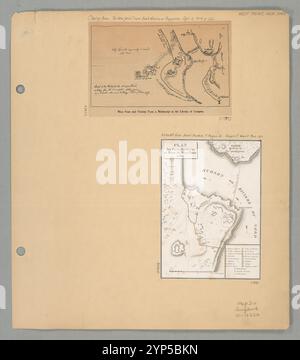 Plan des forts, batteries et poste de West-Point, 1780 , Fortification ...