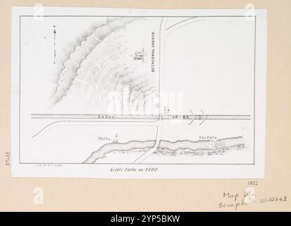 Little Falls in 1802. Cartographic. Maps. 1850. Lionel Pincus and ...