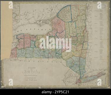 Maps of the 4, 5, 6, 7 & 8 senatorial districts of New York City Stock ...