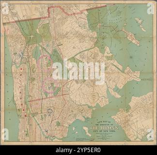 New Map of the Borough of the Bronx, City of New York . 1900 ...
