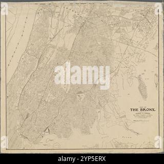 Map of the Bronx. including part of Yonkers, Mount Vernon, and New ...