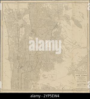 Map of the borough of Manhattan and the Bronx, City of New York ...