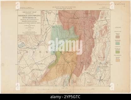 Geologic map of parts of Beekman and Pawling, Dutchess Co: showing the ...
