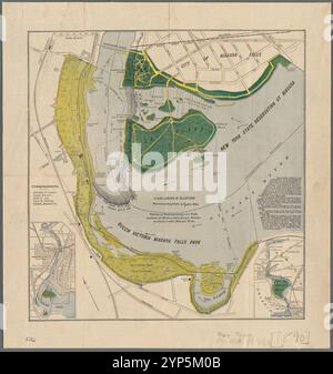 Map of New York State reservation at Niagara and Queen Victoria Niagara ...