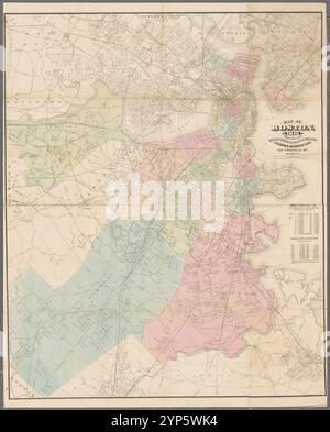 Map of Boston, for 1876 , Boston Mass., Maps Norman B. Leventhal Map ...