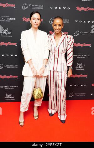 Kate Holderness and Adele Roberts attending the National Television ...