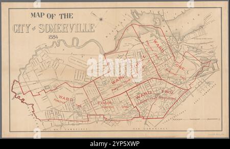 Map of the City of Somerville , Somerville Mass., Maps, Massachusetts ...