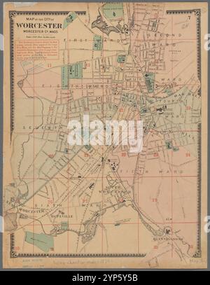 Map of the city of Worcester , Worcester Mass., Maps Norman B. Leventhal Map Center Collection ...
