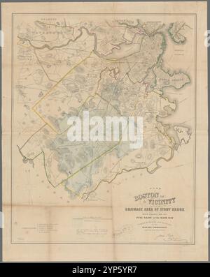 Map of the city of Boston and vicinity , Boston Mass., Maps Norman B ...