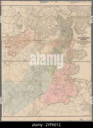Map of Boston, 1884 , Boston Mass., Maps Norman B. Leventhal Map Center ...