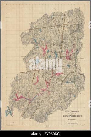 Aqueduct Commissioners topographical map of Croton Water Shed ...