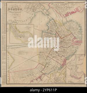 Plan of Boston comprising a part of Charlestown and Cambridge. Existing ...