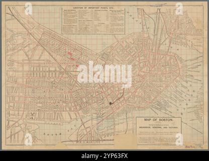Map of Boston, for 1886 , Boston Mass., Maps Norman B. Leventhal Map ...