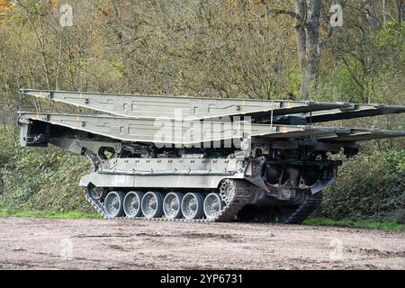 Challenger Titan tank bridge laying vehicle Stock Photo - Alamy