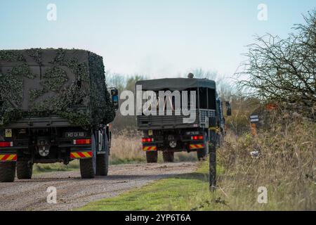 British army military utility vehicles in action Stock Photo - Alamy