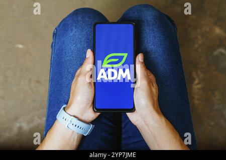 In this photo illustration the Archer Daniels Midland Company (ADM ...