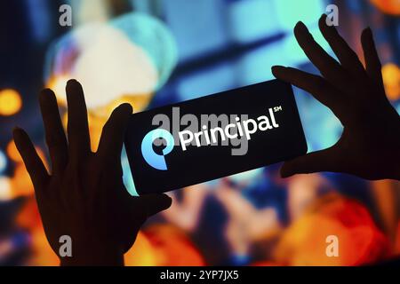In this photo illustration, the Principal Financial Group logo is ...