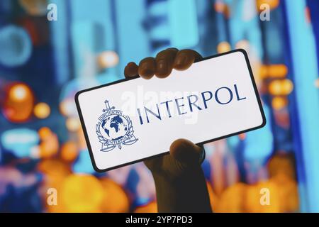 In this photo illustration, the International Criminal Police ...