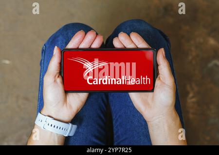 In this photo illustration, Cardinal Health, Inc. logo seen displayed ...