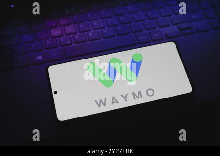 In this photo illustration, the logo of company Algonquin Power ...