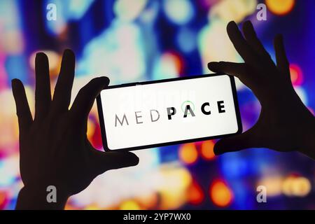 In this photo illustration, the Medpace Holdings Inc company logo is ...