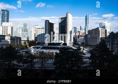 Toronto city hall on Queens Street West in Ontario, Canada Stock Photo ...