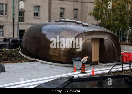 Teaching lodge at Spirit Garden at Nathan Phillips Square on Queen ...