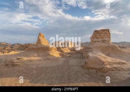 Ancient temple in Jiaohe Ruins Architecture Heritage in Turpan In ...