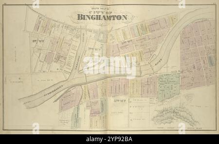 South Half of City of Binghamton Cartographic. Atlases, Maps. 1876 ...