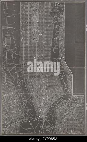 Negative photostat of Trow map, south of 110th St. 1884. Cartographic ...