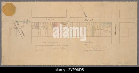 Paving map Reade Street from Hudson Street to Broadway, Manhattan, New ...