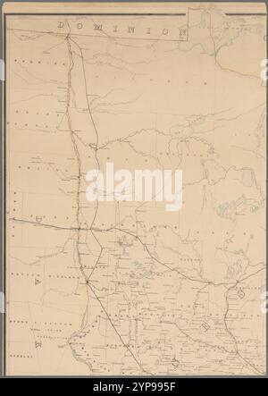 Post route map of the state of Minnesota showing post offices with the ...