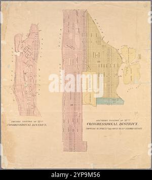 Map showing the 19th Assembly District 1906 Stock Photo - Alamy