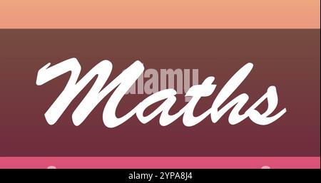 Image of maths text over striped background Stock Photo - Alamy