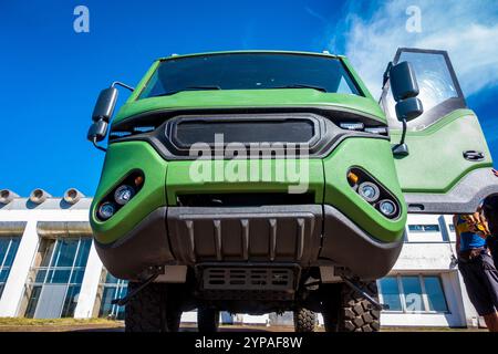 Armored military bus with cross-country ability Stock Photo - Alamy