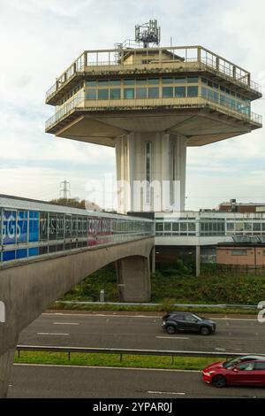 Pennine Tower at Lancaster motorway service on the M6 in Lancashire UK ...