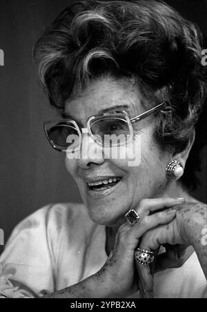 Spanish-Argentine actress and vedette Gloria Guzmán during a press ...