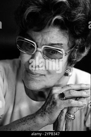 Spanish-Argentine actress and vedette Gloria Guzmán during a press ...